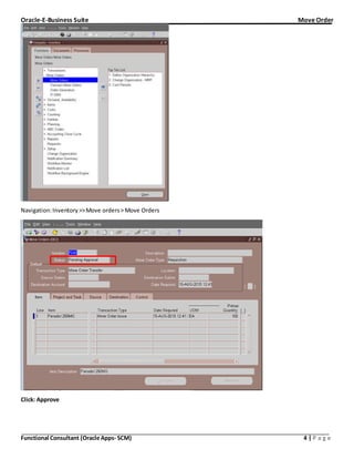Move order hierarchy process (Oracle E- Business Suite | DOCX