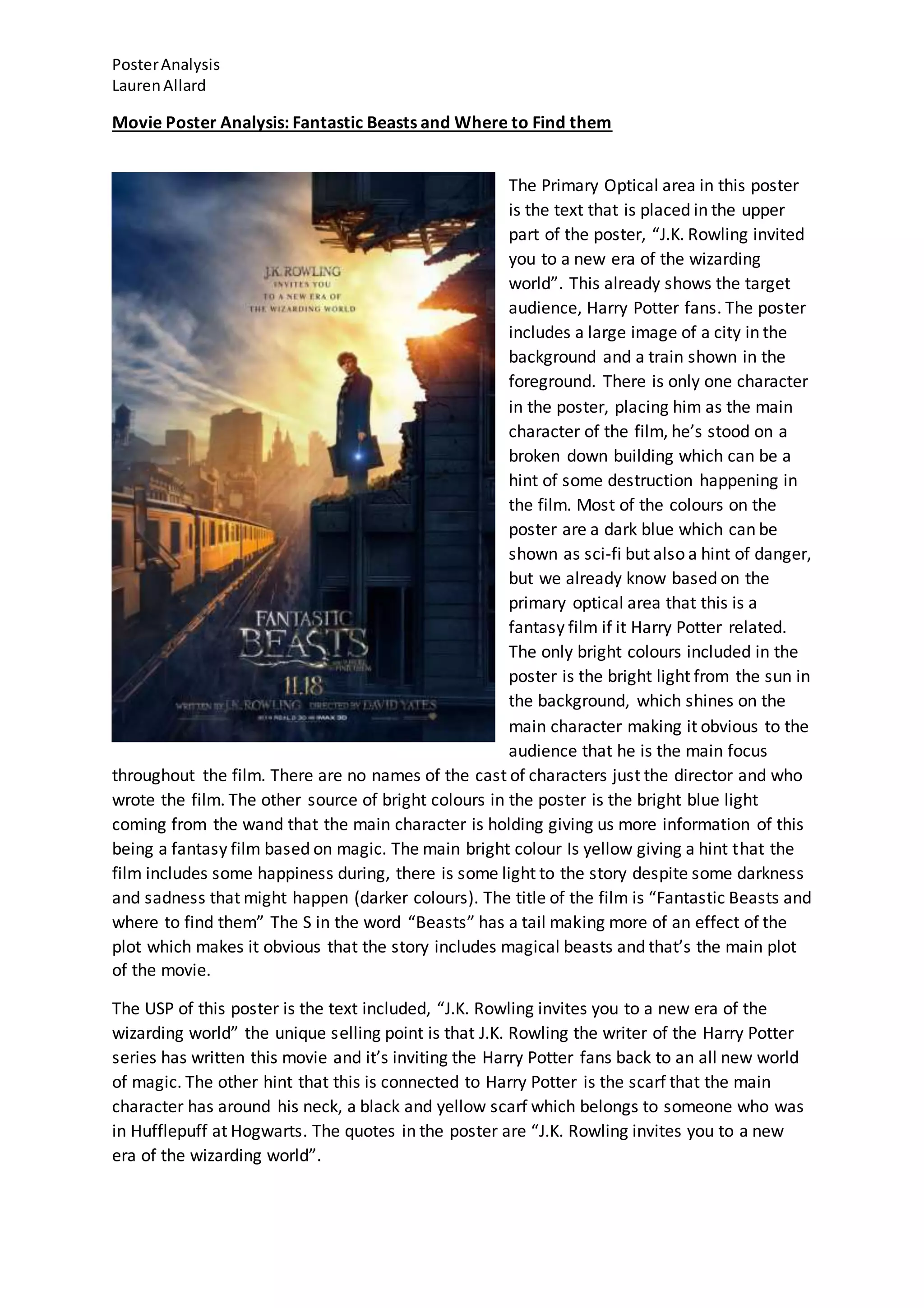 Movie poster analysis | DOCX