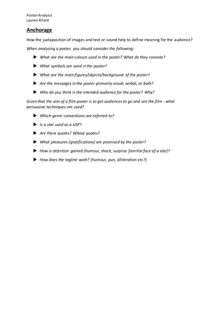 Movie poster analysis | DOCX