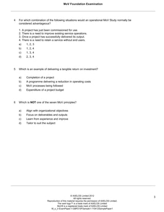 MoV foundation sample paper | PDF