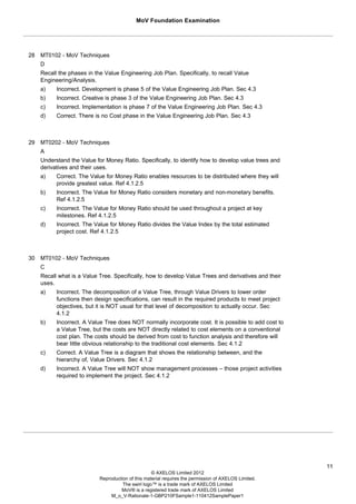Mov foundation sample paper rationales | PDF