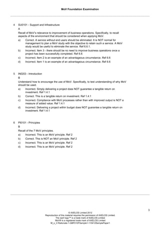 Mov foundation sample paper rationales | PDF