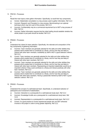 Mov foundation sample paper rationales | PDF