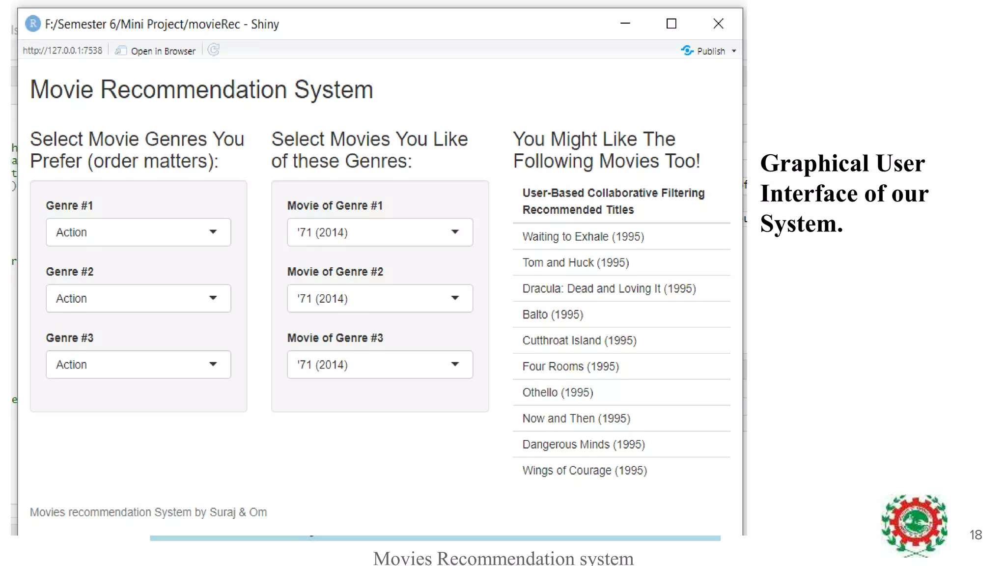 Movie recommendation system using collaborative filtering system | PPTX