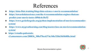 Movie recommendation system using collaborative filtering system | PPTX
