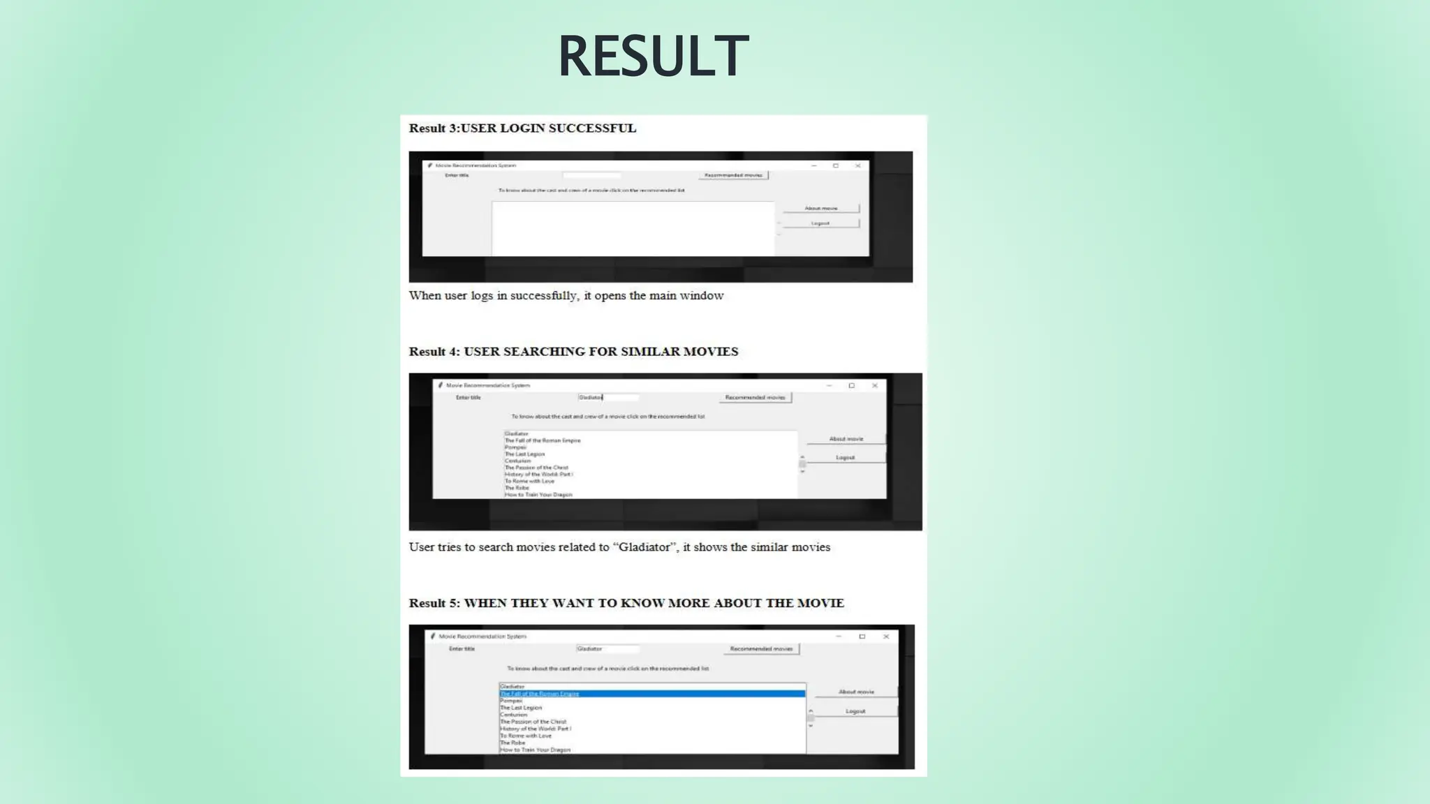 powerpoint presentation on movie recommender system. | PPTX