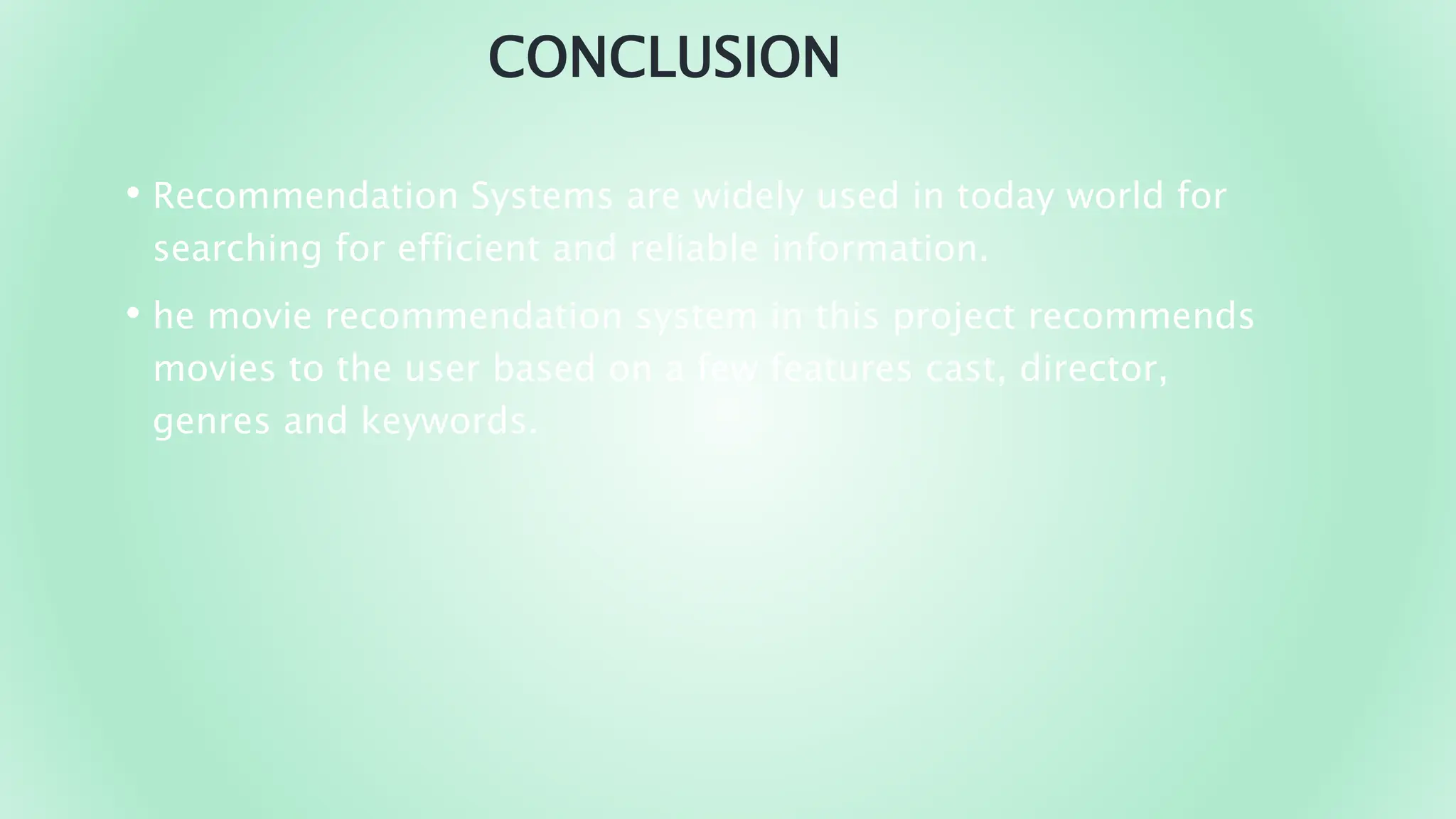 powerpoint presentation on movie recommender system. | PPTX