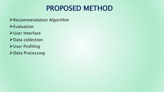 powerpoint presentation on movie recommender system. | PPTX