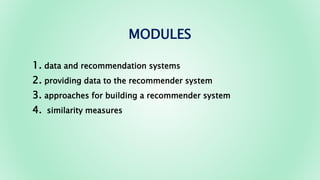 powerpoint presentation on movie recommender system. | PPTX