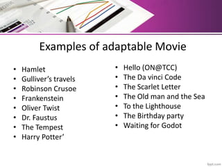 Movie adaptation | PPTX