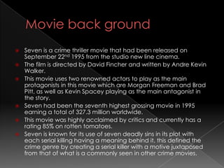 Movie analysis | PPTX | True Crime | Genres