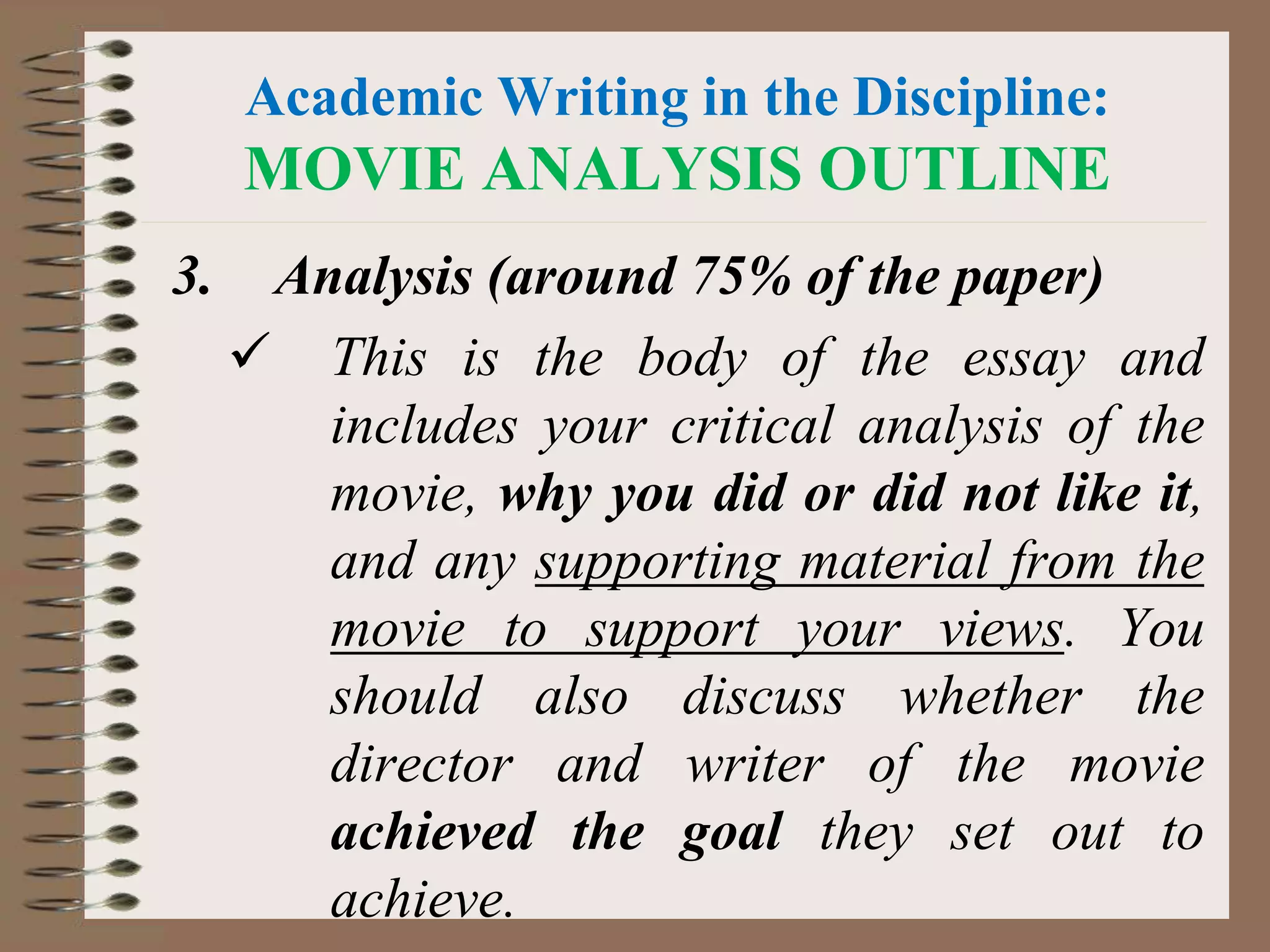 Movie analysis | PPTX