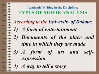 Movie analysis | PPTX