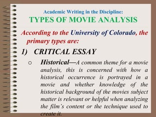 Movie analysis | PPTX