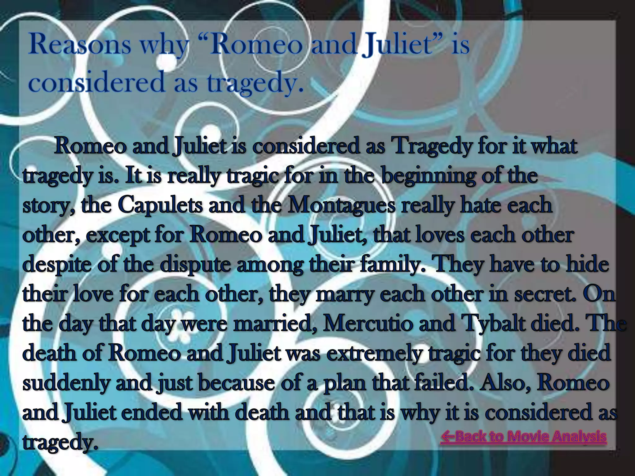 Movie analysis romeo and juliet and moulin rouge | PPTX