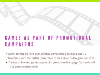 Promo Games for Movies and TV Shows | PDF