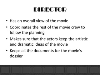 Movie crew presentation | PDF