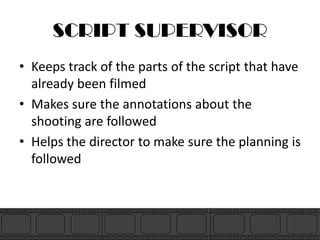 Movie crew presentation | PPT