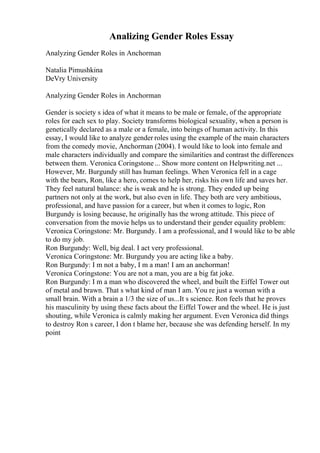 Movie Critique Essay | PDF