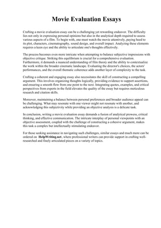 Movie Evaluation Essays.pdf
