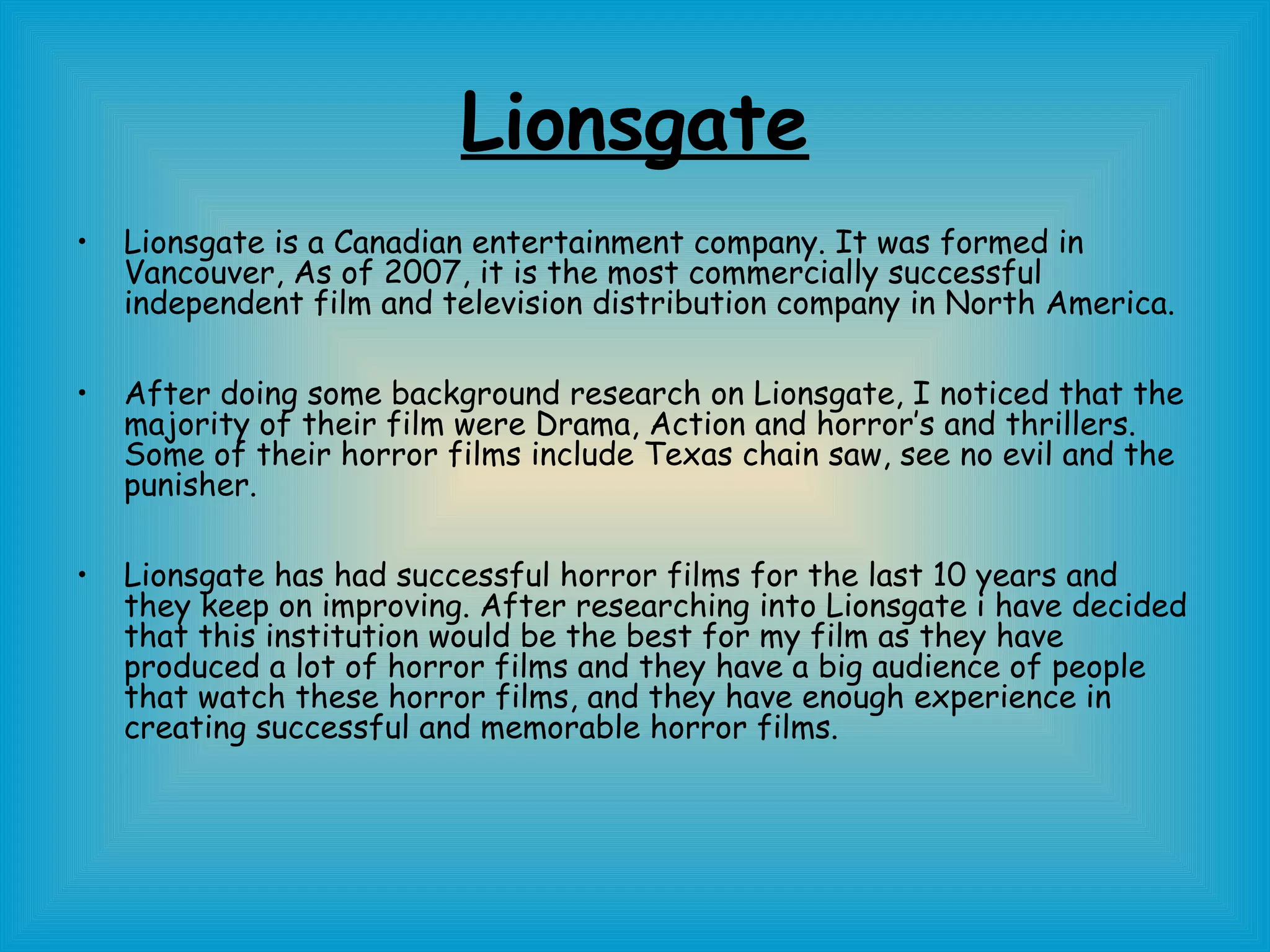 Movie Institutions | PPT