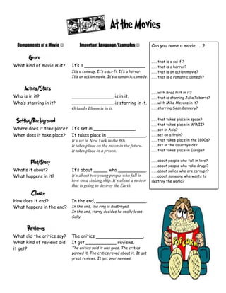 Movie language | PDF