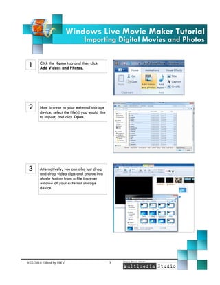 Windows Movie Maker 2010 | PDF