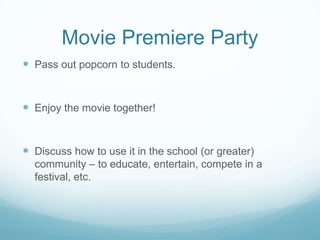 Movie Making Lessons | PPTX