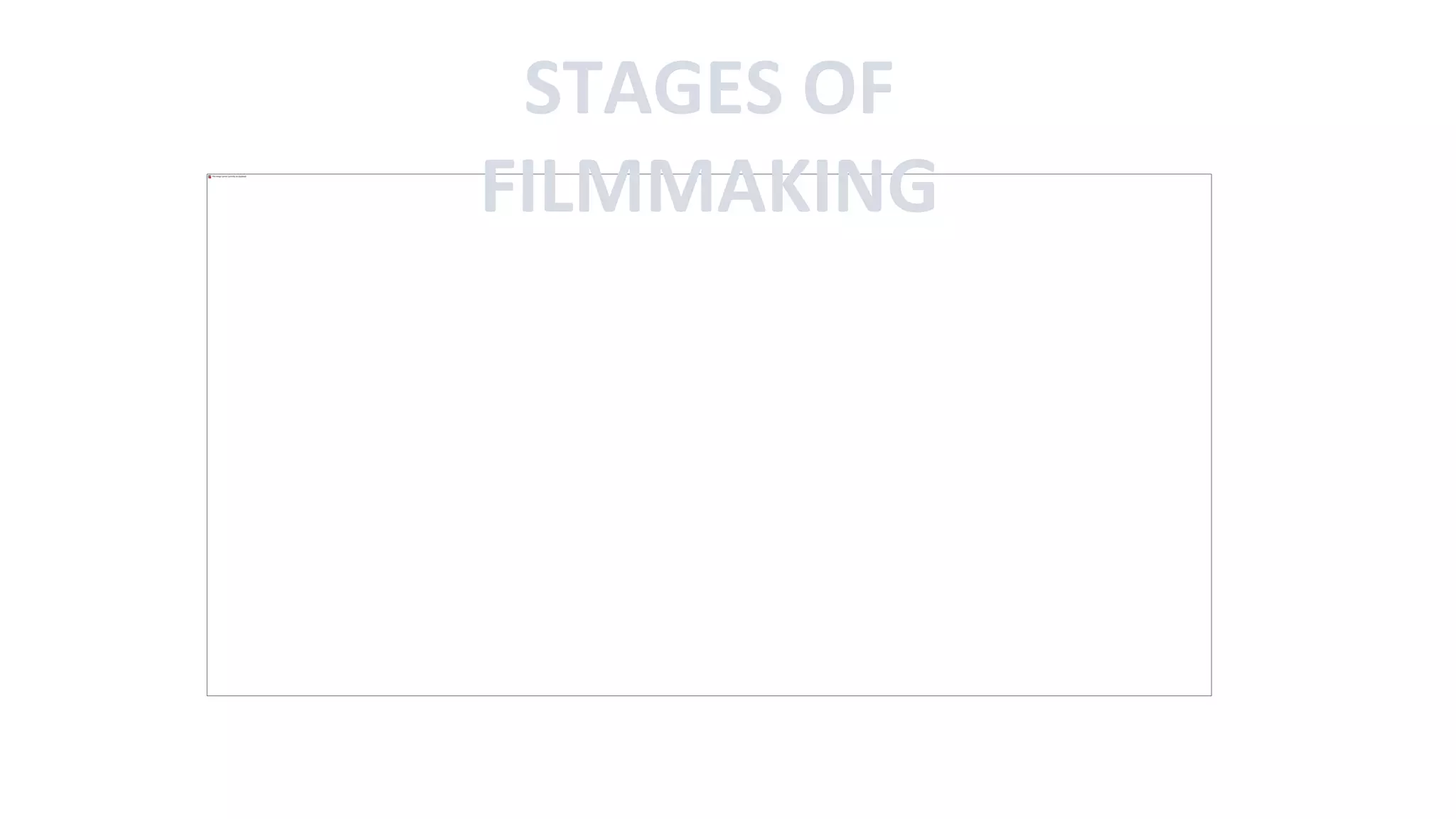 Movie making process | PPTX | Video Production | Content Production