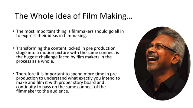 Movie making process | PPTX | Video Production | Content Production