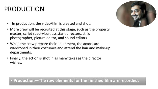 Movie making process | PPTX | Video Production | Content Production