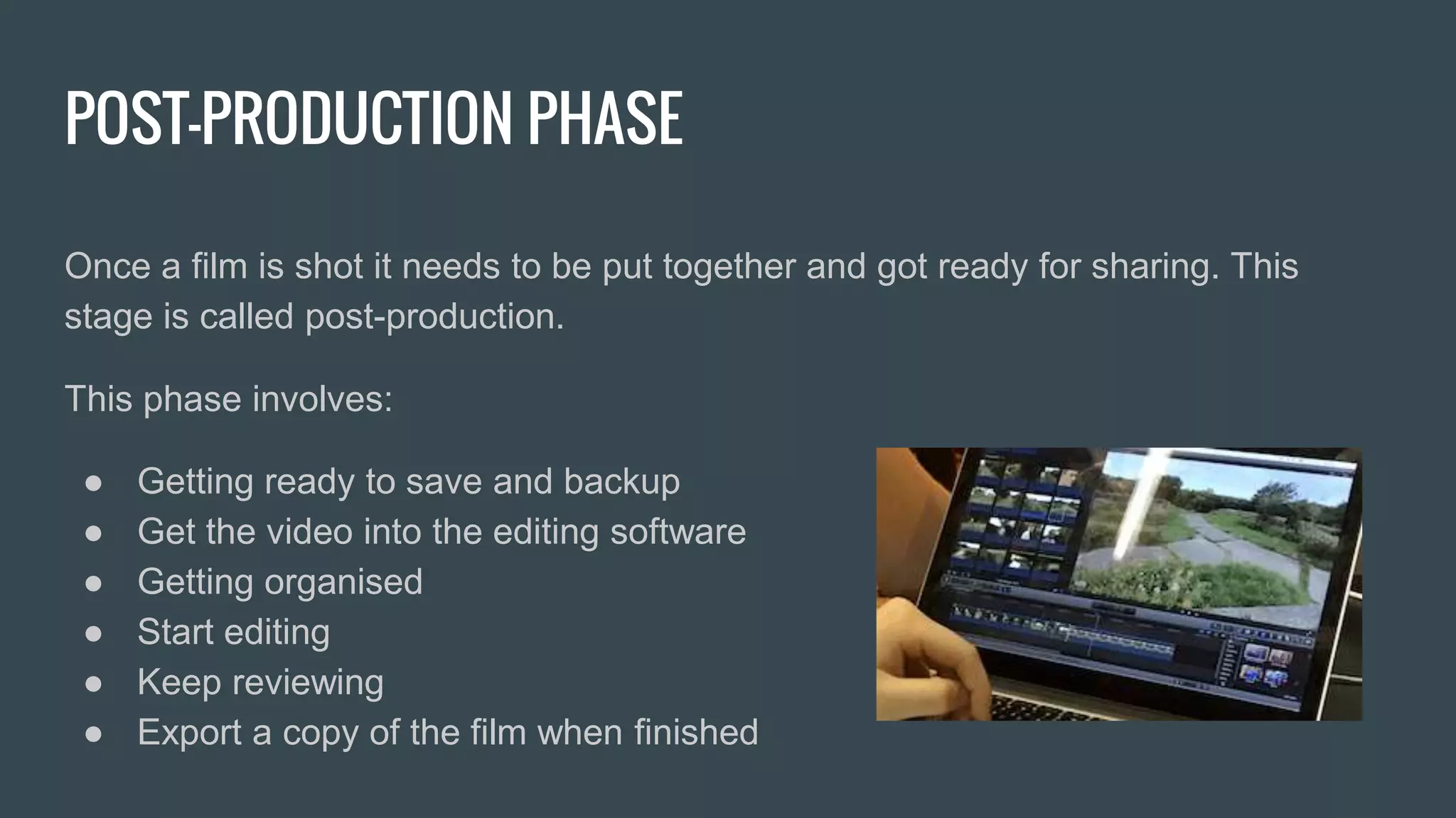 Movie making process ppt | PPTX