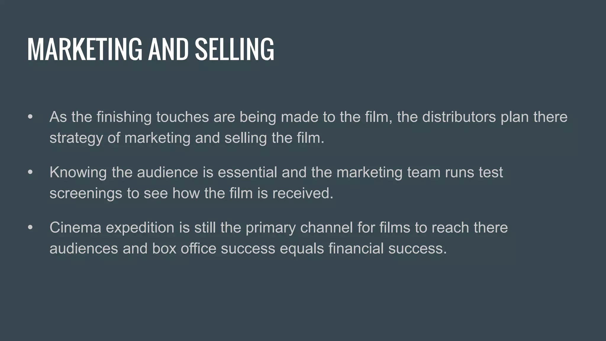 Movie making process ppt | PPTX
