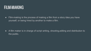 Movie making process ppt | PPTX