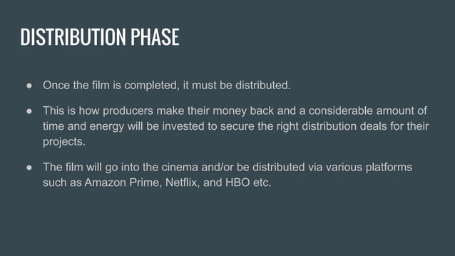 Movie making process ppt | PPTX | Video Production | Content Production
