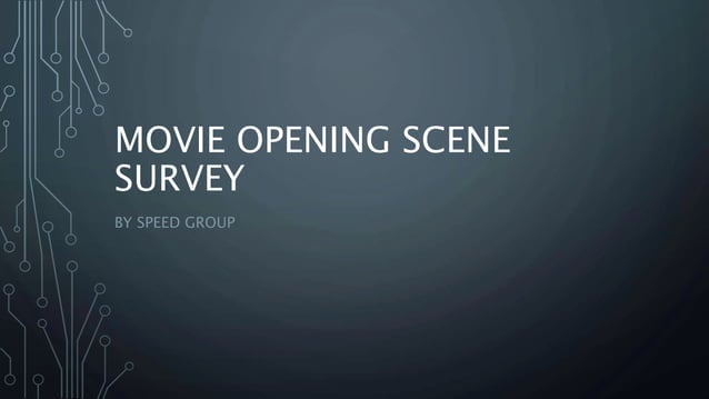 Movie opening scene | PPTX