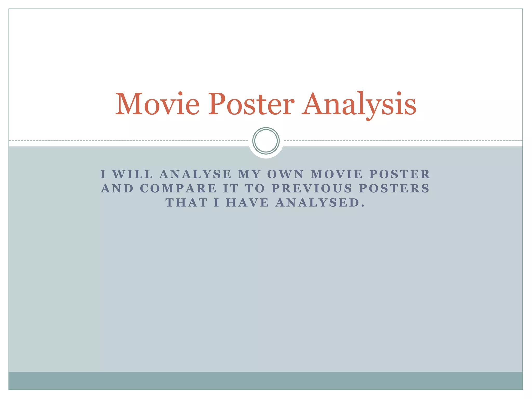 Movie poster analysis | PPT