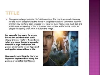 Movie poster codes and conventions! | PPTX