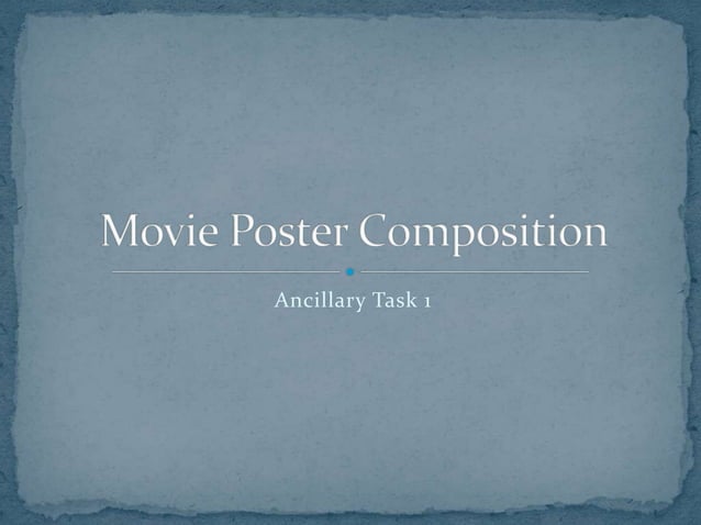 Movie poster composition | PPT