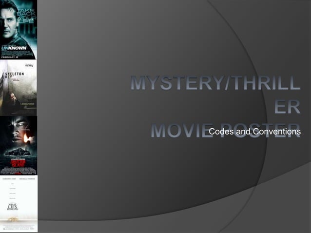 Movie Poster Codes And Conventions Pptx