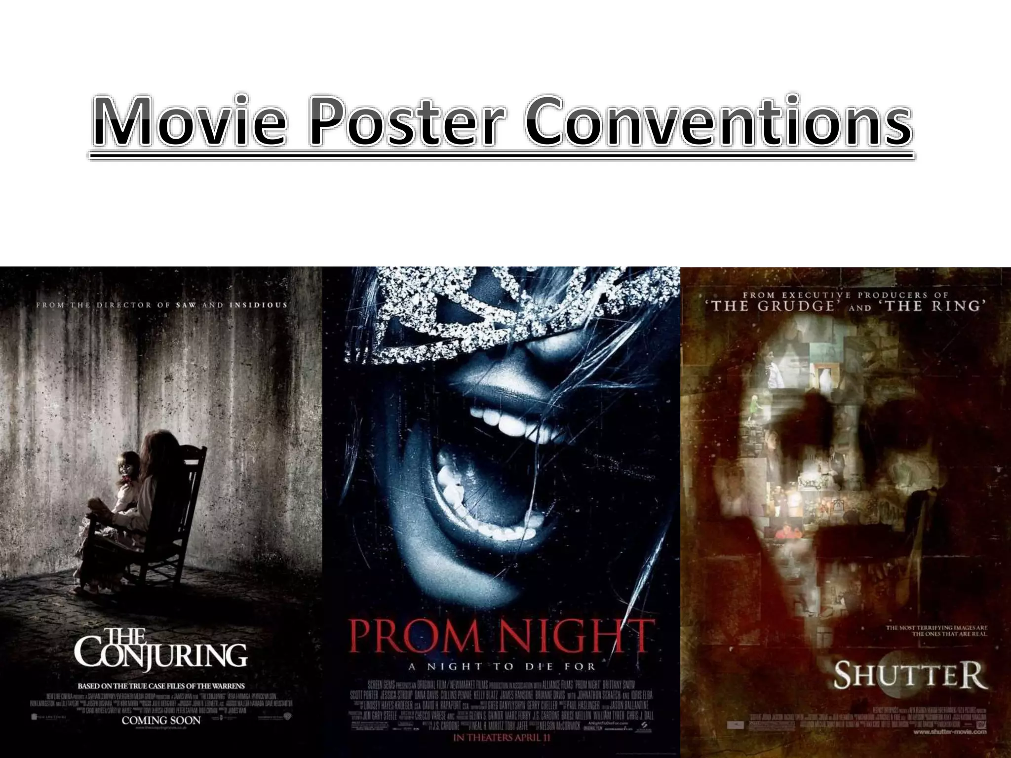 Movie poster conventions | PPTX