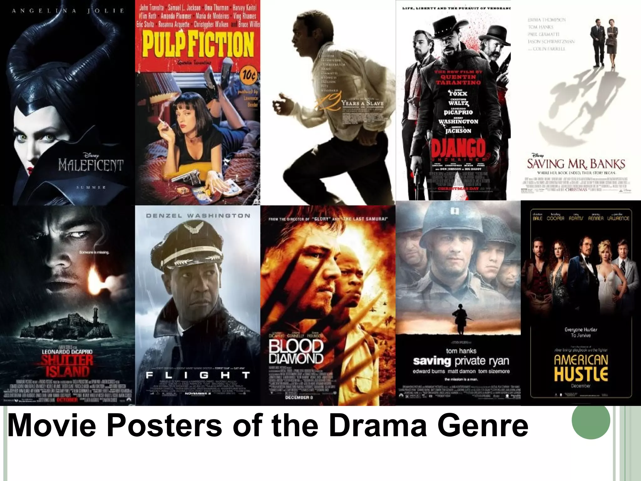 Drama Movie Poster Conventions | PPT