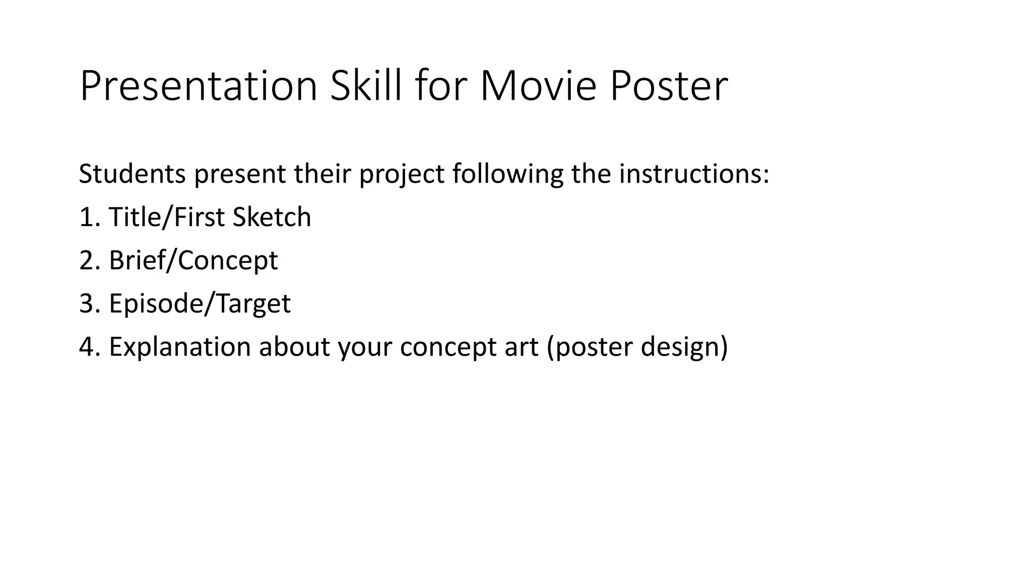Movie poster Presentation rules | PPTX