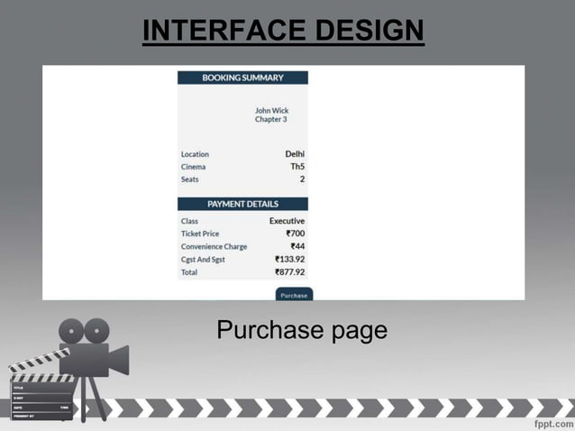 Movie Ticket Booking Website Project Presentation | PPTX