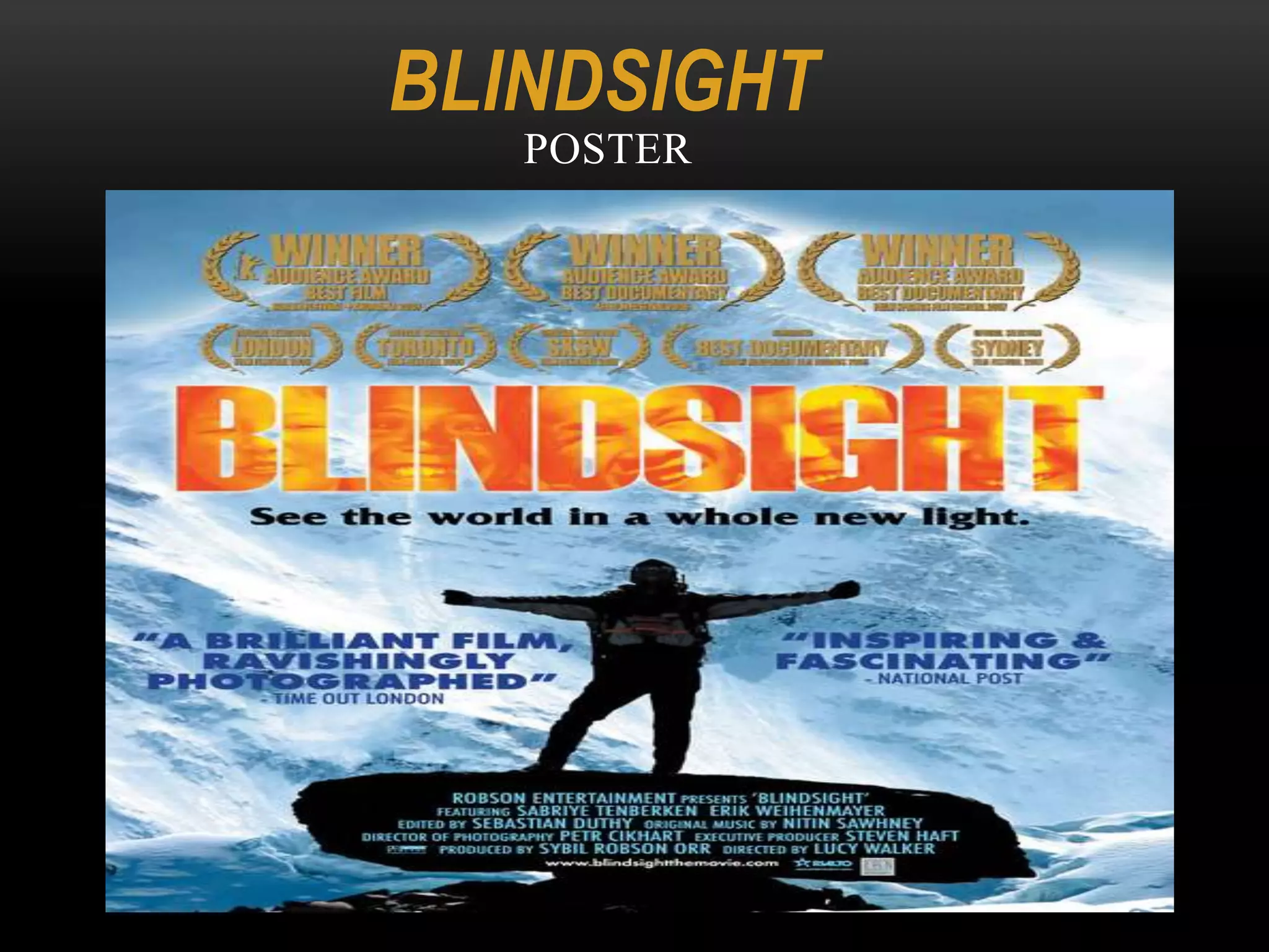Movie Presentation "BLIND SIGHT" | PPT