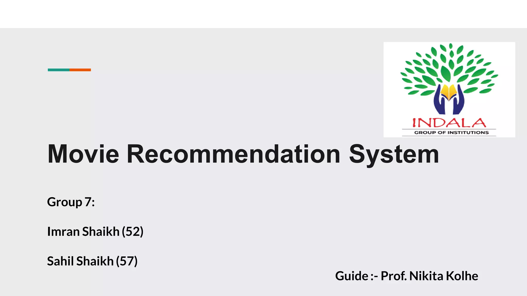 Movie Recommendation Pdf
