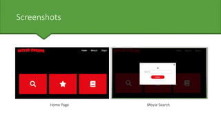 Movie recommendation Engine using Artificial Intelligence | PPT