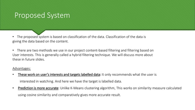 Movie recommendation Engine using Artificial Intelligence | PPT