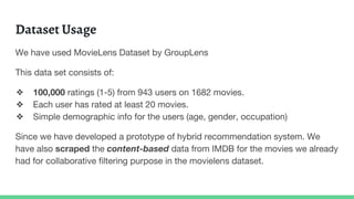 Movie recommendation project | PDF