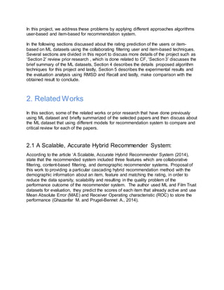 Developing Movie Recommendation System | DOCX